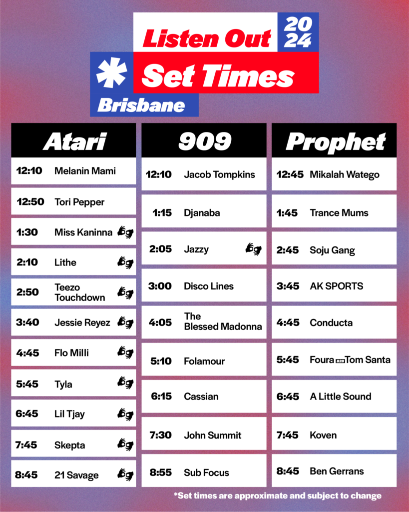 Listen Out [Brisbane] – Auslan Stage Left